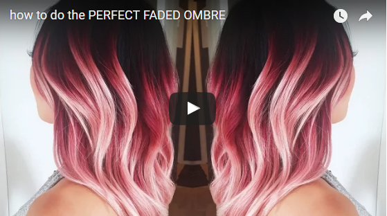 how to do the PERFECT pink FADED OMBRE - nvenn hair and beauty