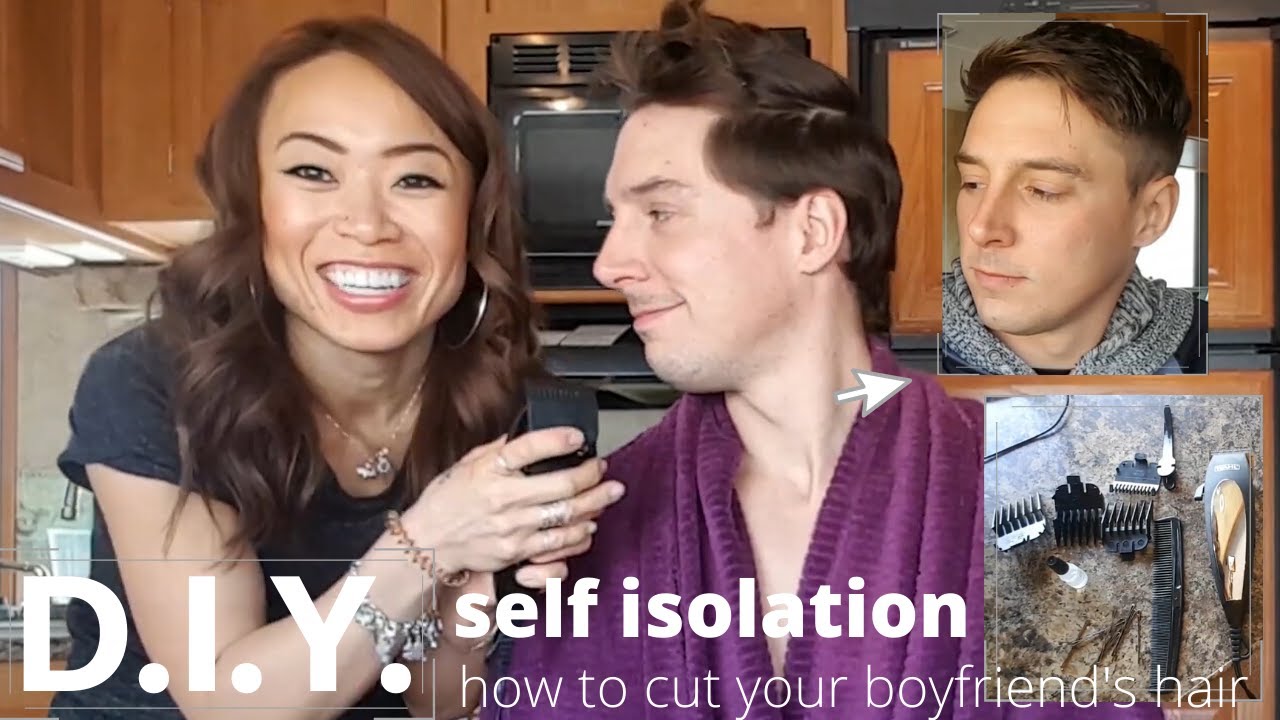 how to cut your boyfriends hair FROM HOME - nvenn hair and beauty